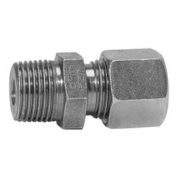 Riegler Gerade Einschraubverschraubung, R 3/8 a., Rohr-&Atilde;&tilde; 10, Stahl verz., V 35)
