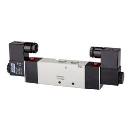 Riegler 5/3-Wegeventil elektropneum. Mitte entl., G 1/8, 24VDC 550l/min (517.3202)