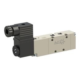 Riegler Ventil 5/2-Wege elektropneumatisch monostabil G 1/8 230 V 50 Hz, 517204 (517.204)