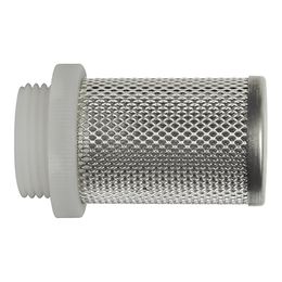 Riegler Saugkorb f&uuml;r R&uuml;ckschlagv., G 1/2, Edelstahl 1.4301 / Kunststoff (SKR-12-K)