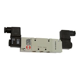 Riegler 5/2-Wegeventil, elektropneumat., bistabil, G 1/8, 230 V, 50 Hz (517.214)