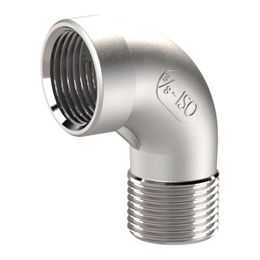Riegler Winkelst&uuml;ck 90&deg;, IG/AG Rp 1/8, R 1/8, ES 1.4408 (253.15-ES)