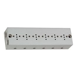 Riegler Reihengrundplatte 6-fach, M5 f&uuml;r Mini-Magnetventile 15 mm (1099.06)
