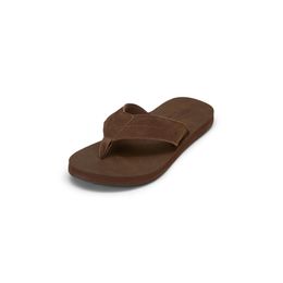 Marc O'Polo Strandschuh MARC O'POLO "mit Rindlederriemen", Herren, Gr. 40, schwarz braun, Obermaterial: 60% Leder, 40% Polyester, unifarben, Schuhe Strandschuh