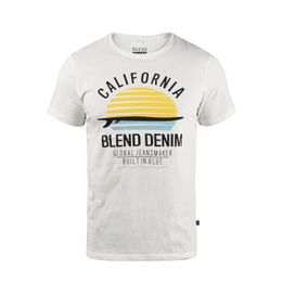 T-Shirt Blend "T-Shirt BHCalifo", Herren, Gr. XL, wei&szlig; (sanftes wei&szlig;), Obermaterial: 100% Baumwolle CO., Shirts T-Shirt