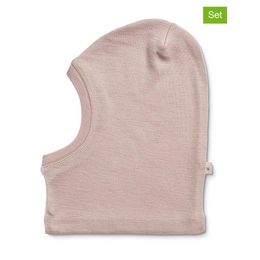 Wheat 2er-Set: Woll-Schlupfm&uuml;tzen ''Kim'' in Rosa - 14% | Gr&ouml;&szlig;e 54-55 cm | Kindermuetzen