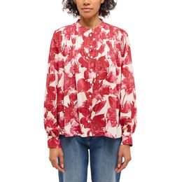 Mustang Bluse "Feminine" in Rot - 52% | Gr&ouml;&szlig;e 38 | Damen-blusen