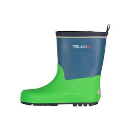 Trollkids Gummistiefel "Lysefjord" in Blau/ Gr&uuml;n - 43% | Gr&ouml;&szlig;e 25 | Kinder-outdoor-sport-schuhe