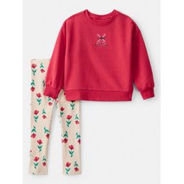 Carter's carter's 2tlg. Outfit in Rot/ Beige - 48% | Gr&ouml;&szlig;e 98 | Kinder-sweatshirts-jacken