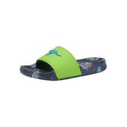 Kangaroos Pantoletten "K-Slide" in Dunkelblau/ Gr&uuml;n - 55% | Gr&ouml;&szlig;e 29 | Clogs-pantoletten-kinder