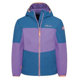 Trollkids Regenjacke "Bjordal" in Lila - 35% | Gr&ouml;&szlig;e 128 | Kinder-outdoor-jacken
