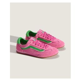 Vans Leder-Sneakers "Super Lowpro" in Pink/ Gr&uuml;n - 60% | Gr&ouml;&szlig;e 37 | Damen-sneakers