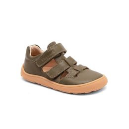 bisgaard Leder-Barfu&szlig;schuhe "Fabio" in Khaki - 57% | Gr&ouml;&szlig;e 34 | Kindersandalen