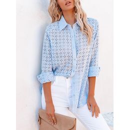 Milan Kiss Bluse in Hellblau - 65% | Gr&ouml;&szlig;e S | Damen-blusen
