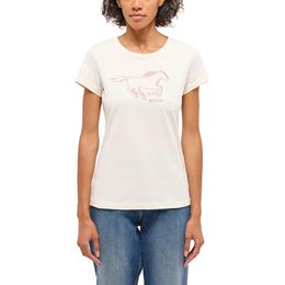 Mustang Shirt "Loa" in Creme - 45% | Gr&ouml;&szlig;e XS | Damen-tops