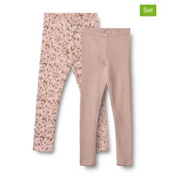 Wheat 2er-Set: Leggings "Jules" in Rosa - 55% | Gr&ouml;&szlig;e 116 | Kinderhosen