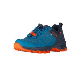 Trollkids Wanderschuhe "Trolltunga Hiker Low XT" in Blau/ Orange - 38% | Gr&ouml;&szlig;e 34 | Kinder-outdoor-sport-schuhe