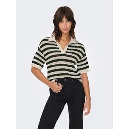 Jacqueline de Yong JDY Pullover in Beige/ Schwarz - 46% | Gr&ouml;&szlig;e XS | Damen-pullover-cardigans