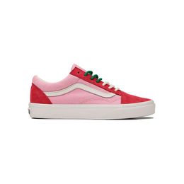 Vans Leder-Sneakers "Old Skool" in Rosa/ Rot - 51% | Gr&ouml;&szlig;e 38 | Damen-sneakers