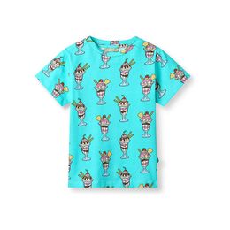 Smafolk Sm&aring;folk Shirt "Gala" in T&uuml;rkis - 43% | Gr&ouml;&szlig;e 104/110 | Kinder-oberteile