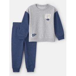 Carter's carter's 2tlg. Outfit in Grau/ Blau - 58% | Gr&ouml;&szlig;e 110 | Kinder-sweatshirts-jacken