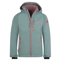 Trollkids Softshelljacke "Balestrand" in Gr&uuml;n - 40% | Gr&ouml;&szlig;e 164 | Kinder-outdoor-jacken