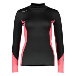 Mizuno Thermounterhemd "BT V. Body G2 H.N.SH." in Schwarz/ Pink - 57% | Gr&ouml;&szlig;e S | Damen-sportunterwaesche