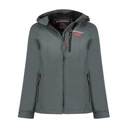 Geographical Norway Softshelljacke "Tacer" in Anthrazit - 82% | Gr&ouml;&szlig;e S | Damen-outdoorjacken