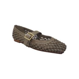 Melvin & Hamilton MELVIN & HAMILTON Leder-Spangenballerinas "Elyssa 5" in Taupe - 54% | Gr&ouml;&szlig;e 38 | Damen-ballerinas