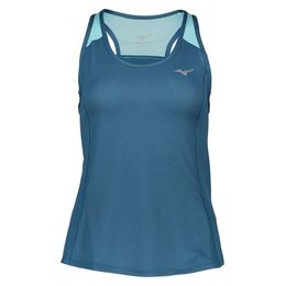 Mizuno Funktionstop "DryAeroFlow" in Blau - 55% | Gr&ouml;&szlig;e L | Damen-outdoor-tops-shirts