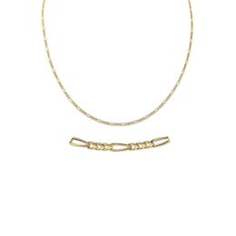 Collierkettchen Firetti "Schmuck Geschenk Gold 333 oder 585 Figarokettengl. in mehreren Breiten" Gr. 45, gold (gelbgoldfarben), Halsketten, Damen, 45, Gelbgold 333, B: 2,6mm, Made in Germany, B:2,6mm