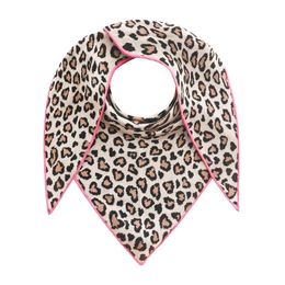 Zwillingsherz Dreieckstuch "Leo Herzi" in Hellbraun/ Creme - (L)200 x (B)100 cm - 33% | Damen-schals-tuecher