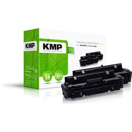 KMP Toner H-T242XD schwarz kompatibel zu HP 410X (CF410XD), 2er-Set