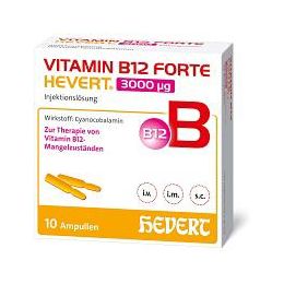 VITAMIN B12 FORTE Hevert 3000 &micro;g Inj.-Lsg.Amp. 10X2 ml