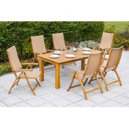 Gartentischgruppe Capri Naturfarben