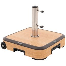 Knirps Sonnenschirmst&auml;nder Alu Wood Trolley Sockel Eschefarben