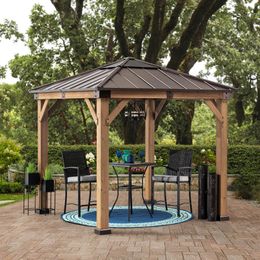 Pavillon Gazebo Rapi Braun ca. 273x274x273cm