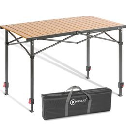 Campingtisch Schwarz/Birnbaumfarben