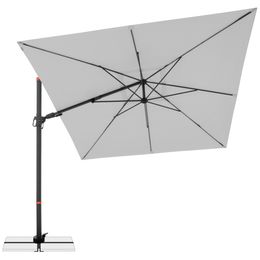 Doppler Ampelschirm Myzone Hellgrau ca. 280x280cm