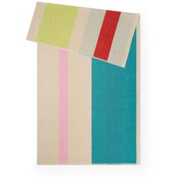 SUITE702 Handtuch-Serie Colours on the Beach Pink / T&uuml;rkis Gelb Rot Strandtuch