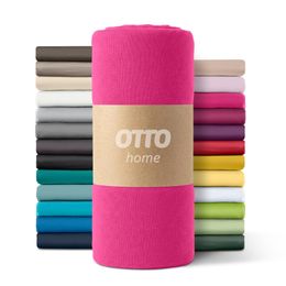 Spannbettlaken OTTO HOME "PAPRIKA", pink, B:120cm L:200cm, Microfaser-Jersey, Obermaterial: 100% Polyester, Bettlaken, Spannbettlaken, Bettlaken Laken in zwei Qualit&auml;ten: Fleece & Jersey, schnelltrocknend, Topseller