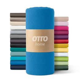 Spannbettlaken OTTO HOME "PAPRIKA", blau (mittelblau), B:140cm L:200cm, Microfaser-Jersey, Obermaterial: 100% Polyester, Bettlaken, Spannbettlaken, Bettlaken Laken in zwei Qualit&auml;ten: Fleece & Jersey, schnelltrocknend