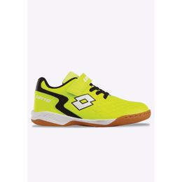 Hallenschuh Lotto, M&auml;dchen, Gr. 29, gelb (fr.gelb, schwarz), Synthetik, Schuhe Hallenschuh, Indoor Sportschuhe
