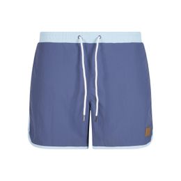 Badeshorts Urban Classics "Urban Classics Herren Retro Swimshorts", Herren, Gr. 5XL, US-Gr&ouml;&szlig;en, vintageblau, oceanblau, 100% Polyamid, Badehosen Badeshorts