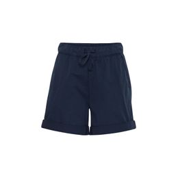 Chinoshorts oxmo "Chinoshorts OXChanel", Damen, Gr. 40, N-Gr, blau (total eclipse), Obermaterial: 98% Baumwolle CO. 2% Elasthan EL., Hosen Chinoshorts