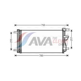 AVA QUALITY COOLING Kondensator, Klimaanlage ola5612d f&uuml;r Opel