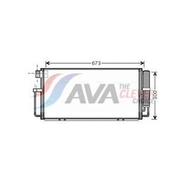 AVA QUALITY COOLING Kondensator, Klimaanlage su5064d f&uuml;r Subaru