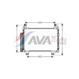 AVA QUALITY COOLING Kondensator, Klimaanlage to5413d f&uuml;r TOYOTA