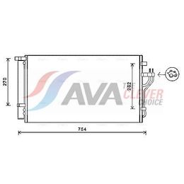 AVA QUALITY COOLING Kondensator, Klimaanlage hya5279d f&uuml;r KIA