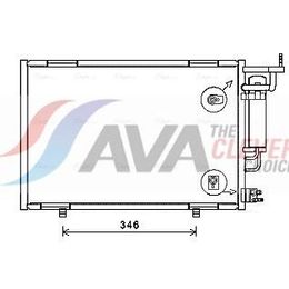 AVA QUALITY COOLING Kondensator, Klimaanlage fd5615d f&uuml;r Ford